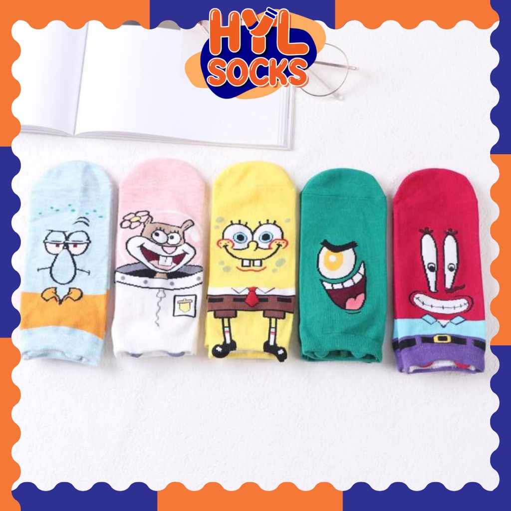 Ready Stock HYL 1 Pair of Spongebob Squarepants Patrick Sandy Squid ...