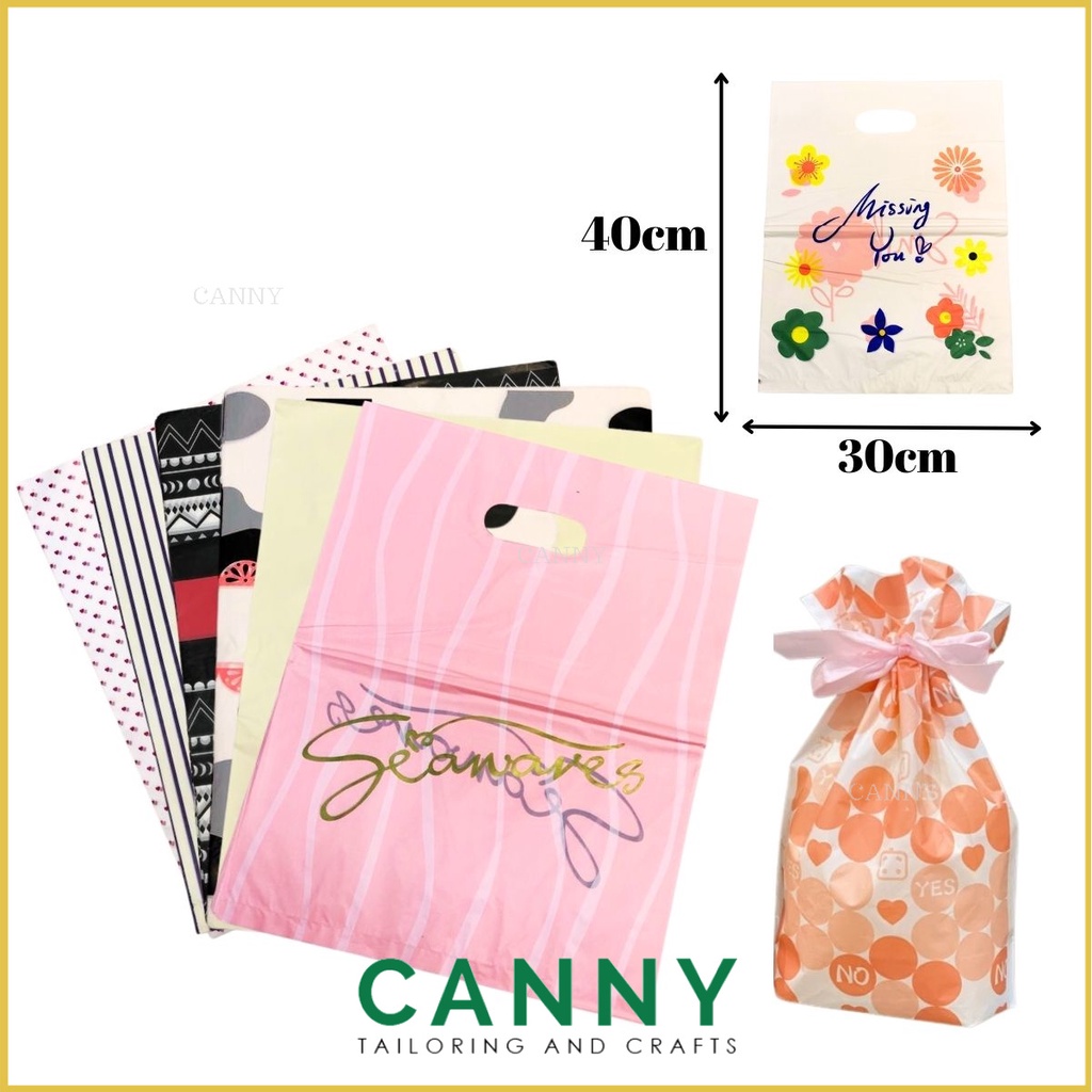 (1Pack) Plastic Bag for Goodies or Gift / Shopping Plastic Bag ...