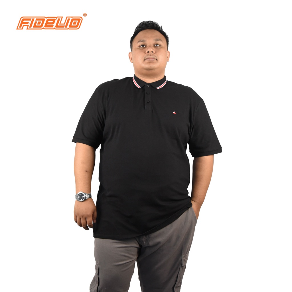 FIDELIO PLUS Signature Polo Shirts - BLACK(C) | Shopee Malaysia