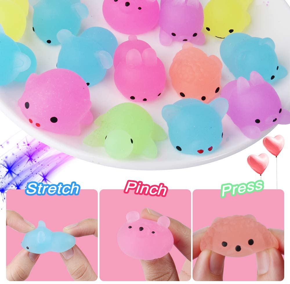 20 Pcs Mochi Squishies Toys Mini Squishies for Unicorn Kawaii Squishies ...