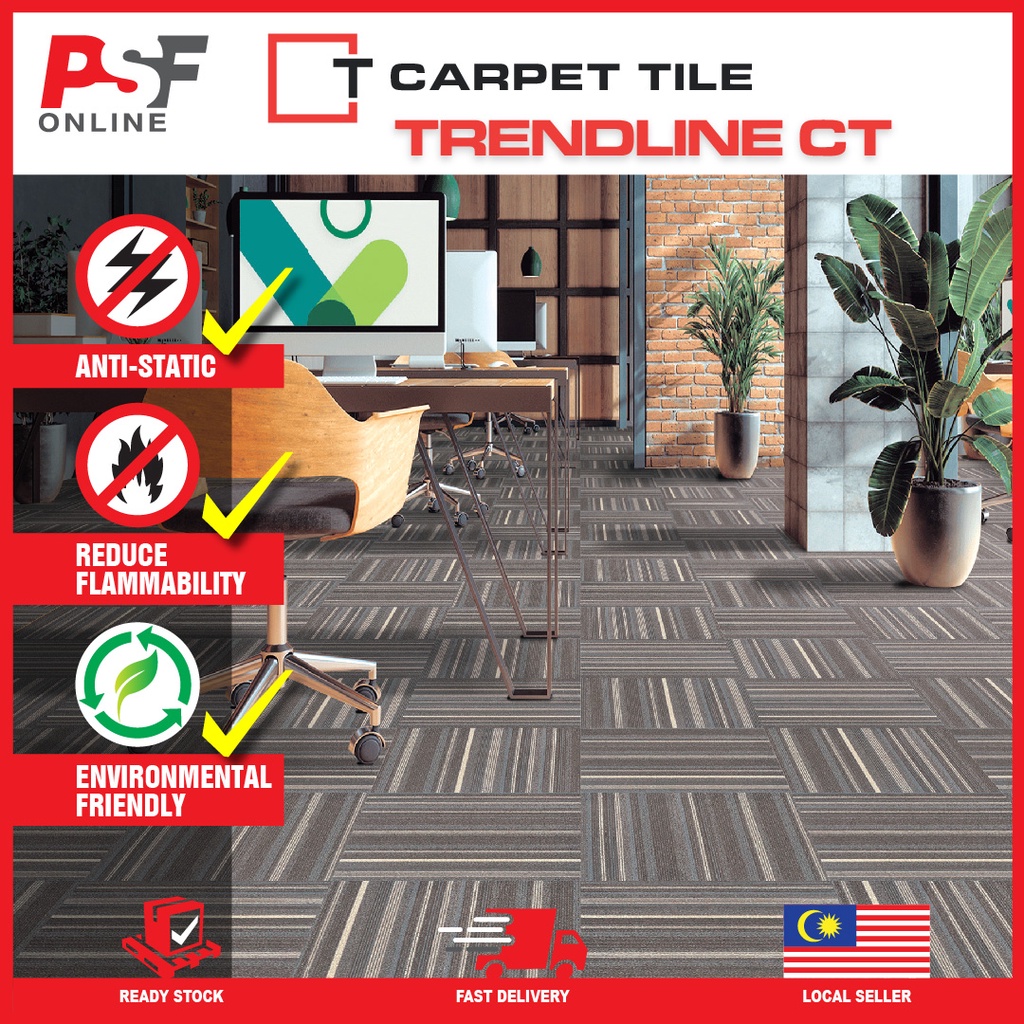 [Trendline Series] PrimeFloor 7mm Carpet Tile | Karpet Home/Office 地毯瓦片 ...