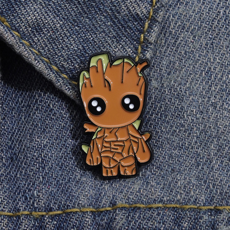 Baby Groot Enamel Pin Guardians of The Galaxy Brooch Badges Cute Badge ...