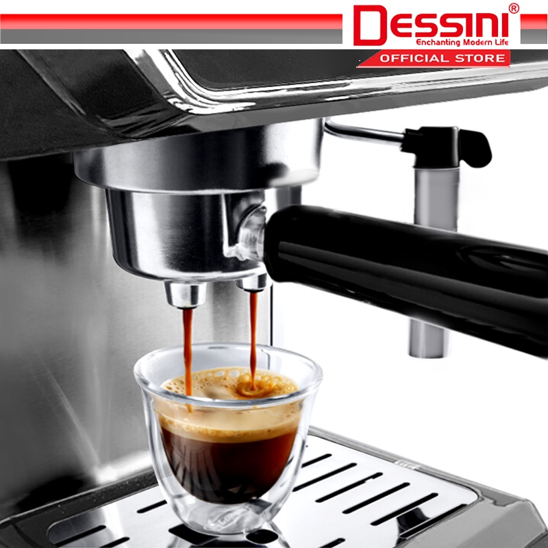 DESSINI ITALY 20 Bar 1.75L Espresso Coffee Maker Brew Froth Cappuccino ...