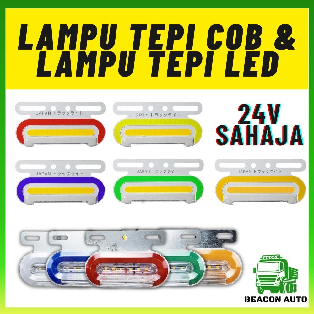 BEACON LED SIDE LAMP LED 12V 24V LAMPU TEPI LORI LORRY TRUCK TRAILER ...