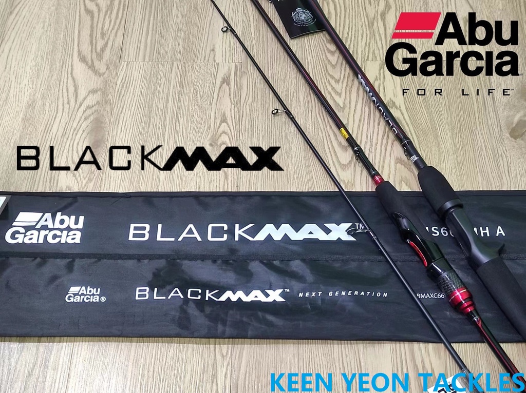 ABU GARCIA BLACK MAX FISHING ROD (SPINNING / BAITCASTING / BC) | Shopee ...
