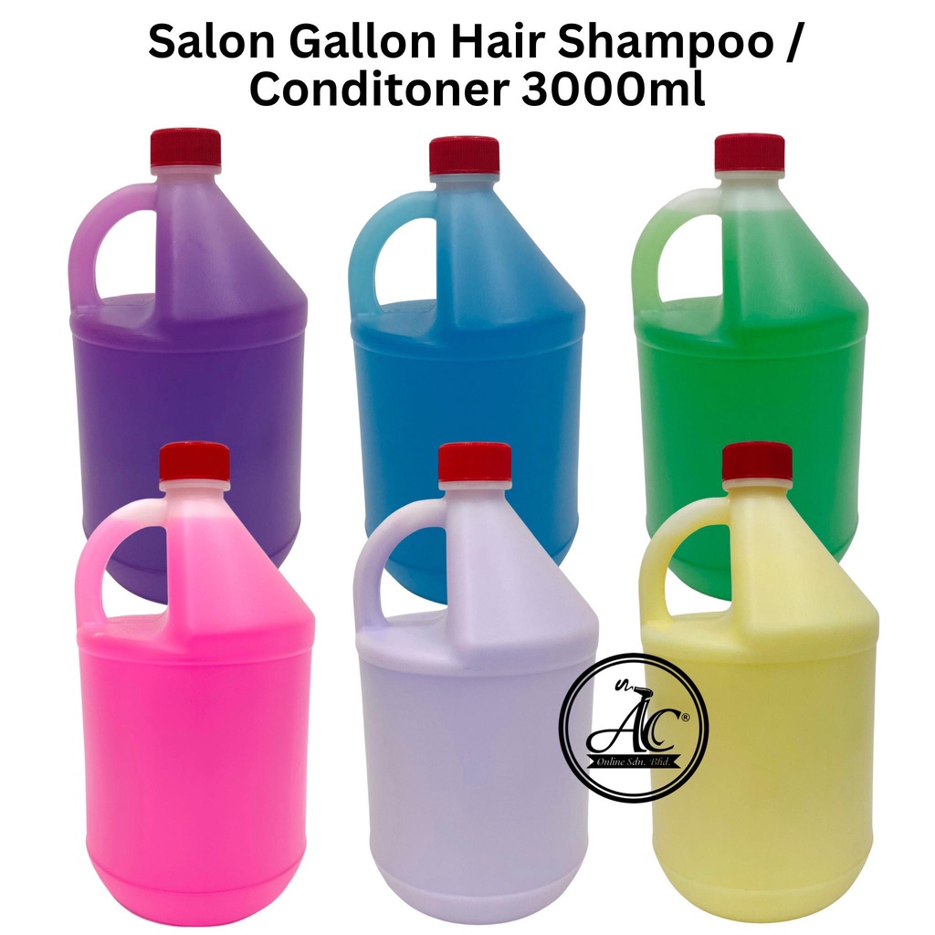 Salon Gallon Hair Shampoo / Conditioner 3000ml Salon Professional Use Galon Shampoo 3L ...