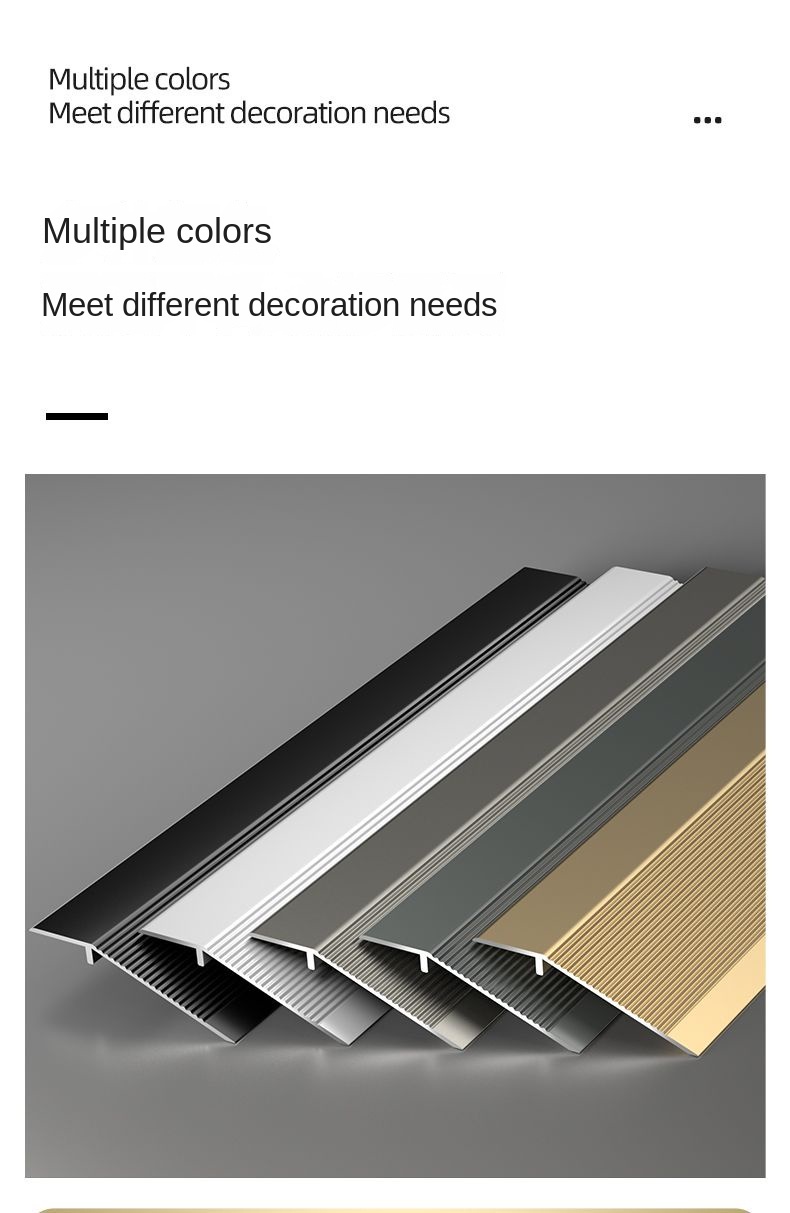 Aluminum Alloy High-Low Buckle Wooden Floor Blank Holding Groove ...