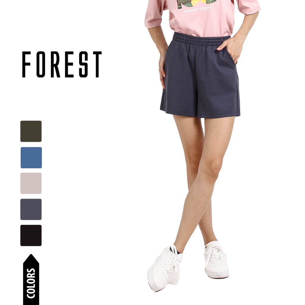 Forest Ladies Modal Soft Short Pants Women Casual Plain Shorts | Seluar ...