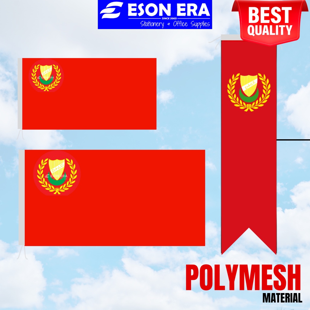 Kedah Flag Polymesh High Quality 2x4 / 3x6 / 2x8 Bendera Kedah | Shopee ...