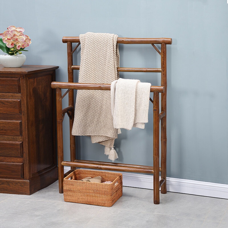 Bamboo Clothes Rack Oversized Clothes Rack Suitable for Entrance ...