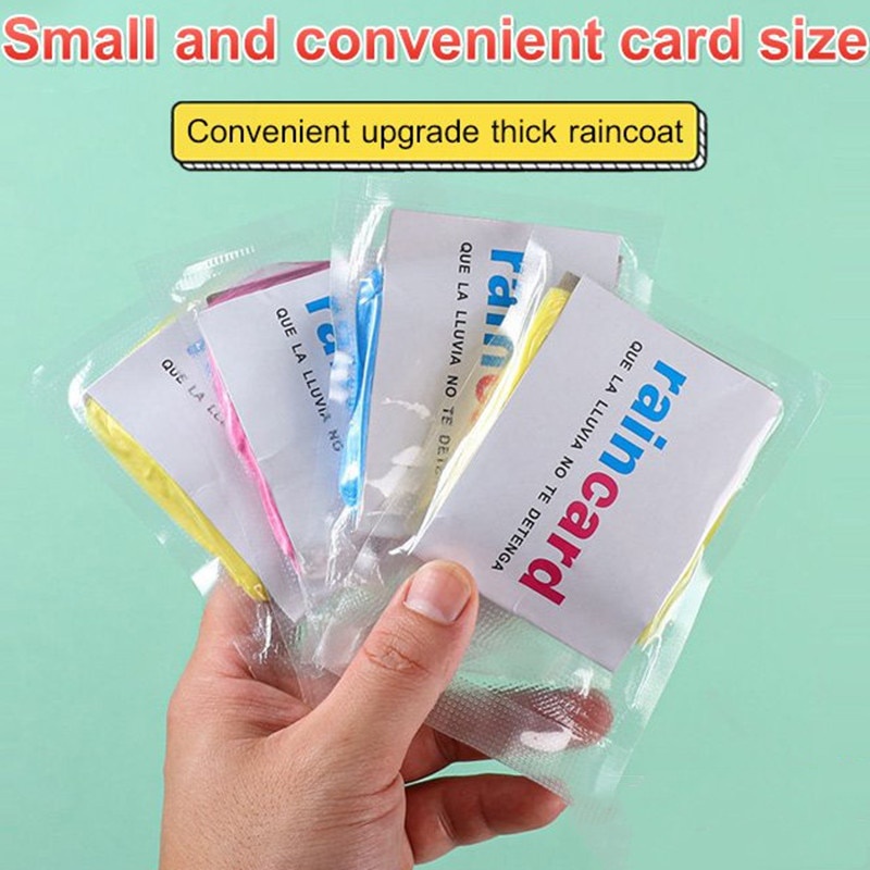 Portable Disposable Waterproof Raincoat Card Vacuum Compression ...