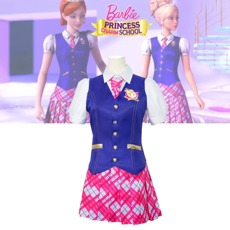 Princess Charm Barbie School Cosplay Costume Delancey Devin Suit ...