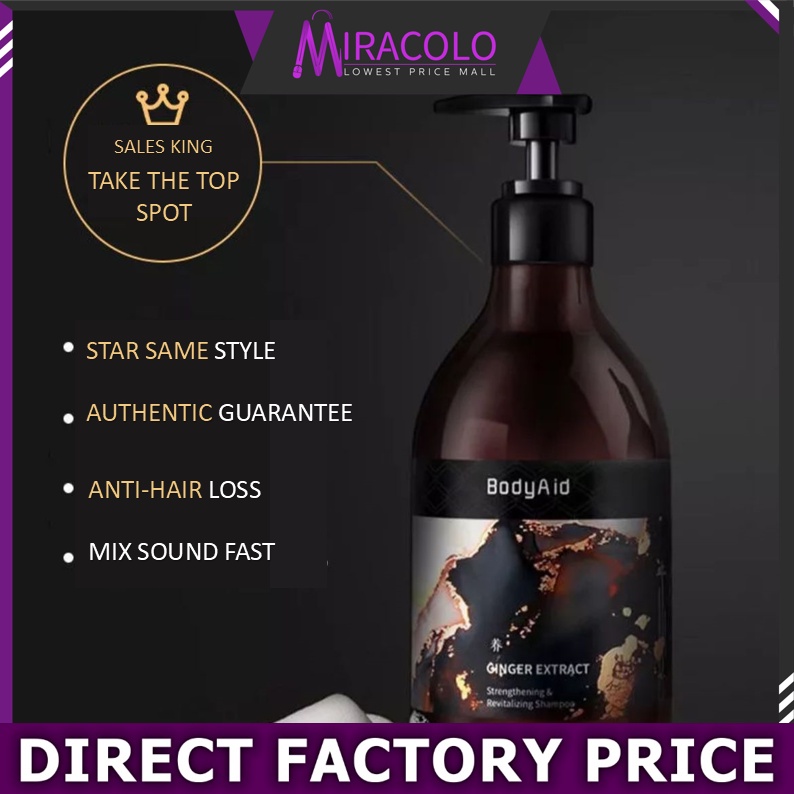 MIRA Bodyaid Herbal Gentle Ginger Shampoo Anti-Hair Loss Shampoo ...
