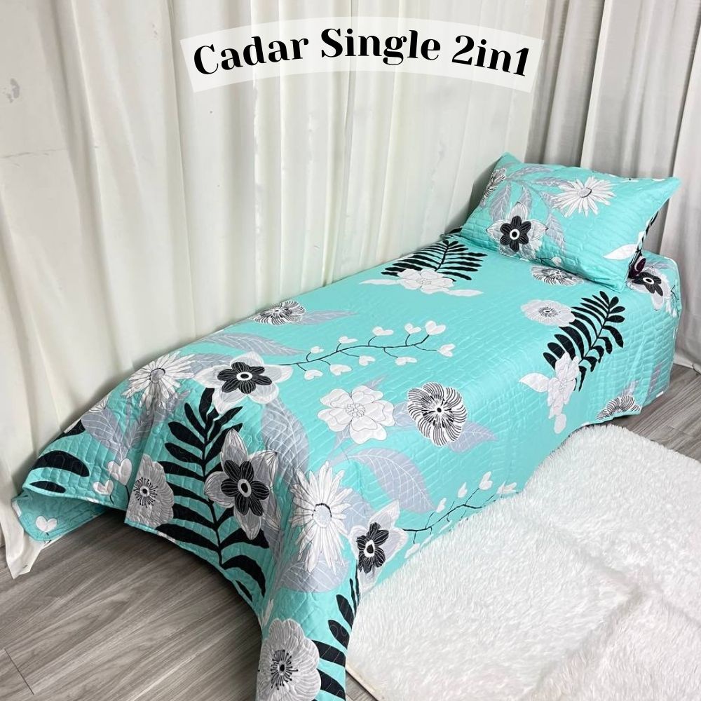 Cadar Patchwork Single Set 2in1 Zulaikha Anti Kedut Tebal Cadar Jenis ...