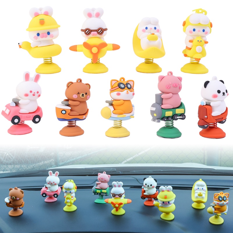[ Featured ] Cute Swing Animal Car Decor / Creative Shaking Doll ...