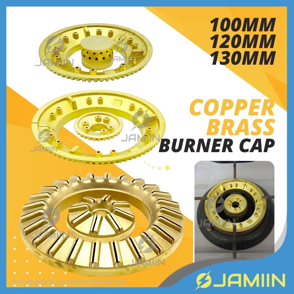 130MM / 120MM / 100MM Gas Cooker Copper Brass Burner Cap Gas Cooker ...