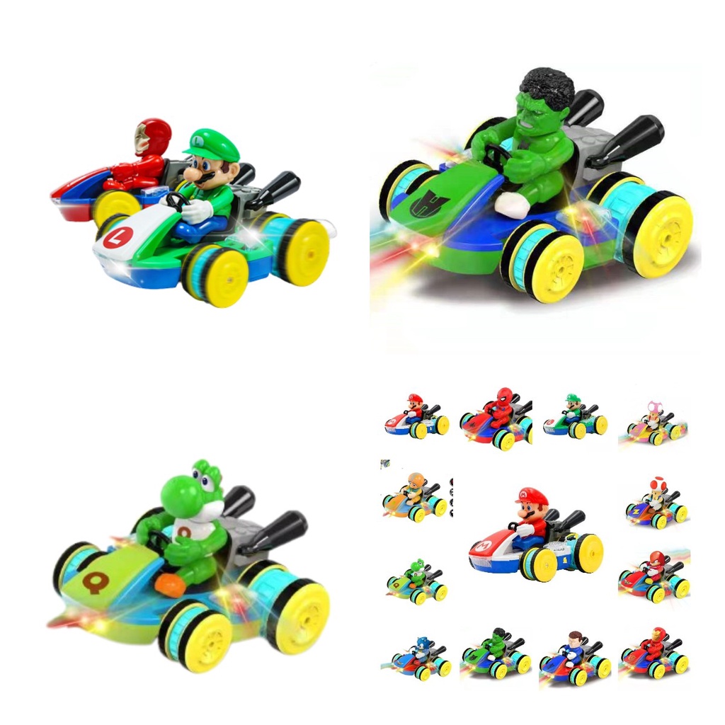 Rc Mario Super Car With Light And Music Interactive Toy For ...