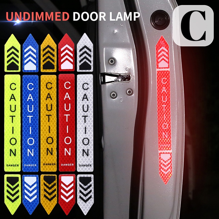 2pcs/pack Car Reflective Side Marker Stickers Wheel Eyebrow Reflective ...