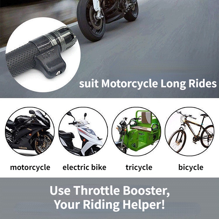 Motorcycle Throttle Booster Handle Grips Clip Cruise Control Throttle ...
