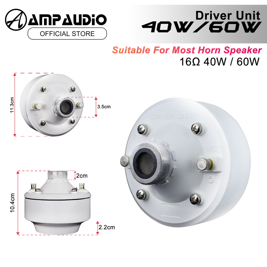 AmpAudio 60W HORN DRIVER UNIT 16Ω HORN DRIVER UNIT | Shopee Malaysia