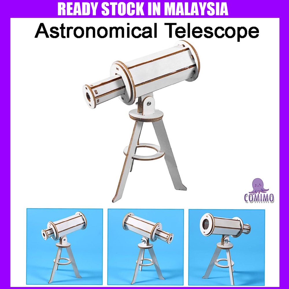 DIY Assembly Wooden Astronomical Telescope Science Physical Experiment ...