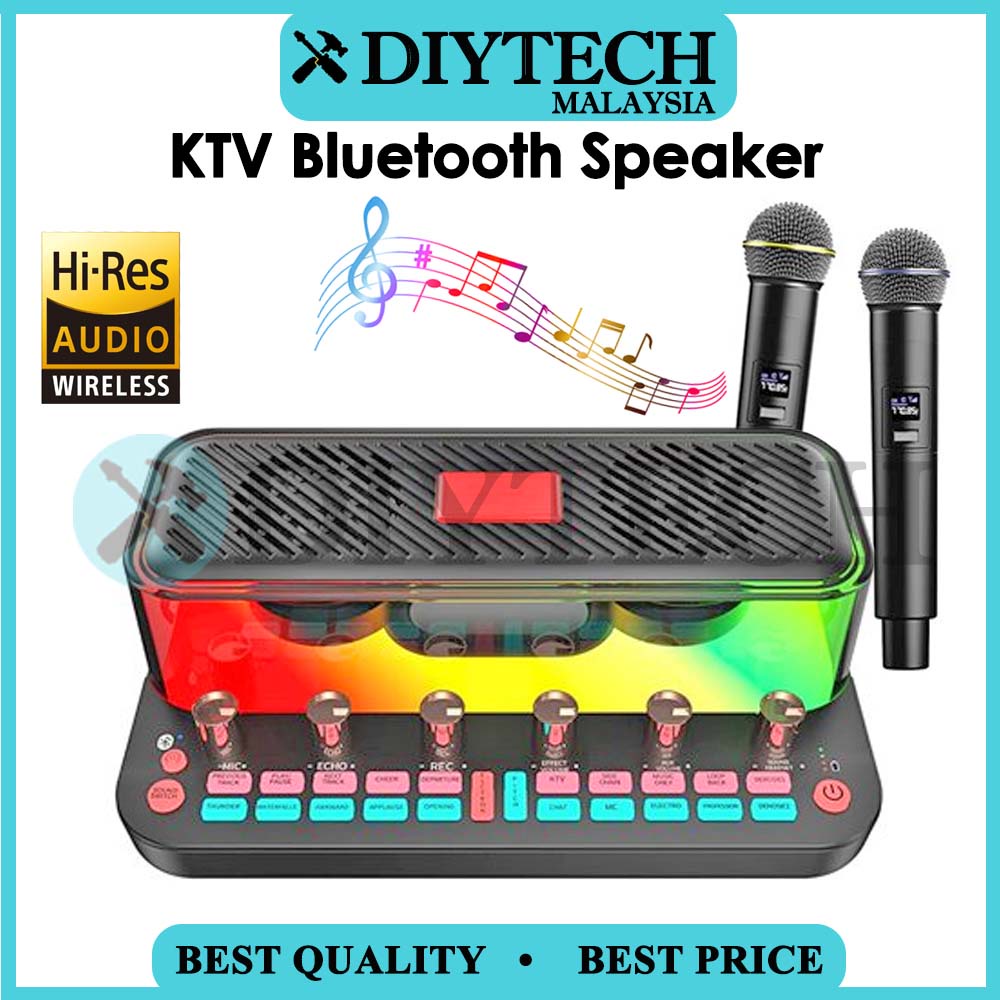 DIYTECH BeTIM KTV Karaoke Sound Card Speaker Mic Sound Mixer Sound Card ...