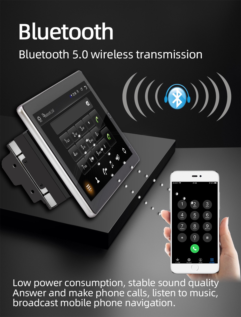 EVEAN 4GRam+32G Android 12 Rotate Vertical Screen WIFI Car Radio Stereo ...