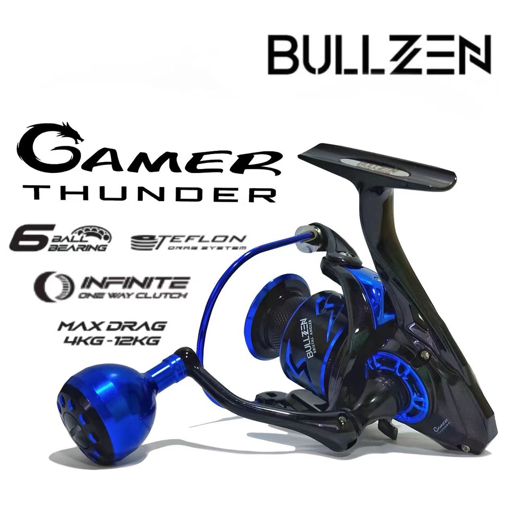 BULLZEN GAMER THUNDER SPINNING FISHING REEL | Shopee Malaysia