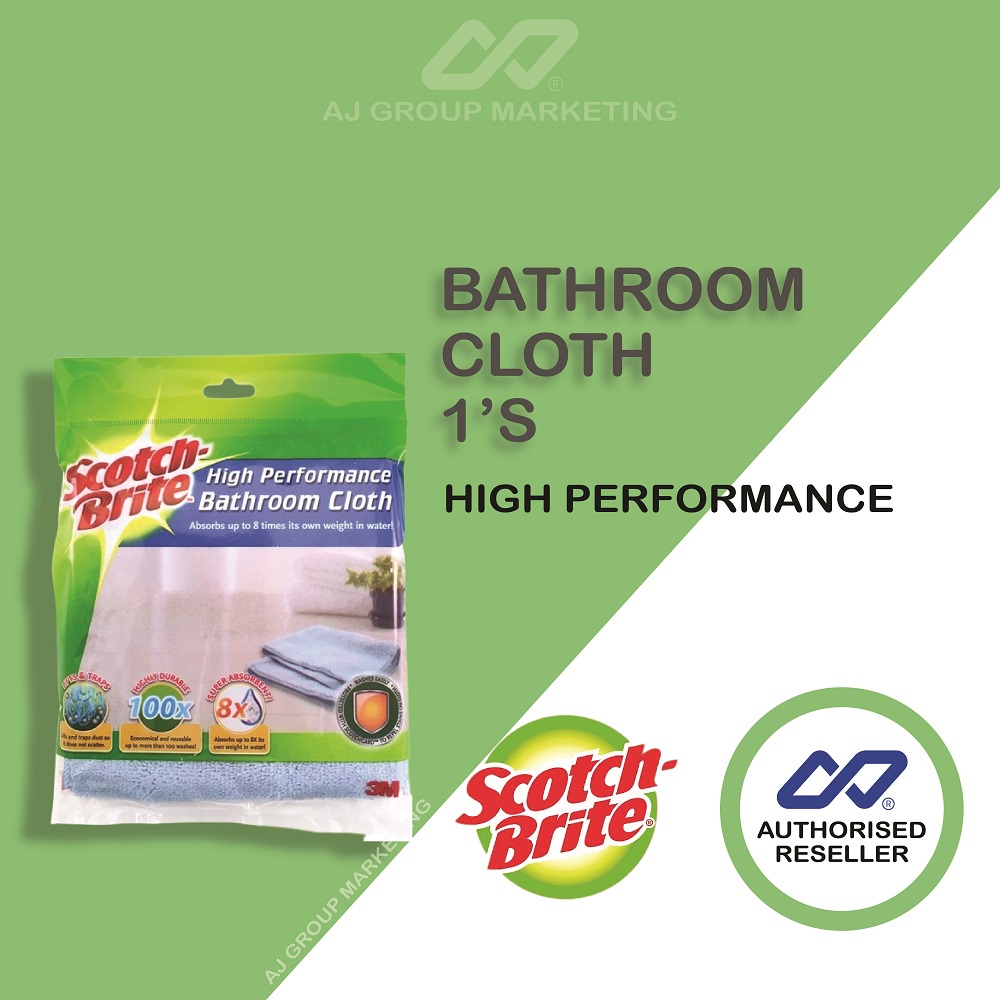 3M SCOTCH-BRITE High Performance Bathroom Cloth (1's) | Shopee Malaysia