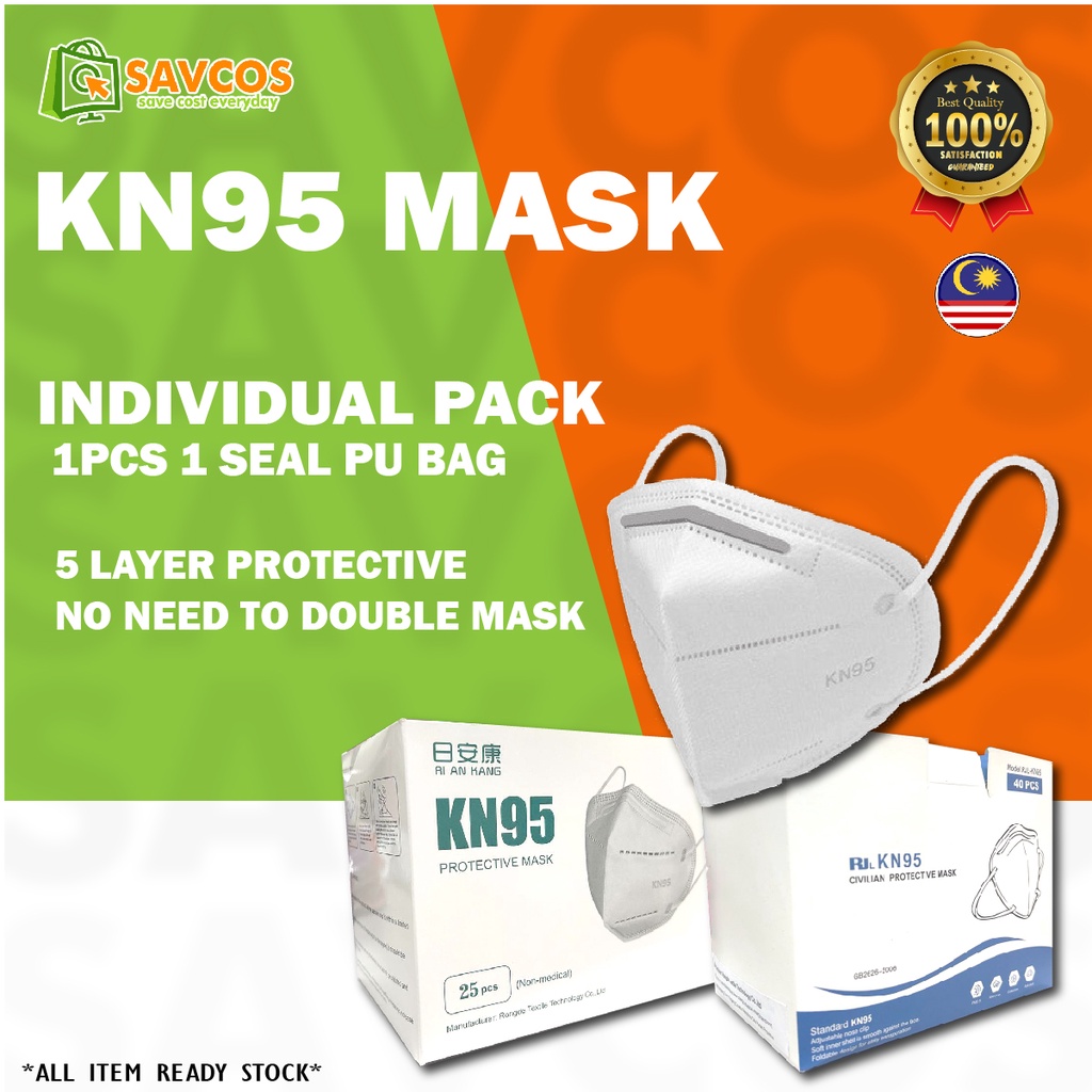 Lowest Price KN95 Face Mask 5 Ply Individual Packing Anti-Virus Covid ...