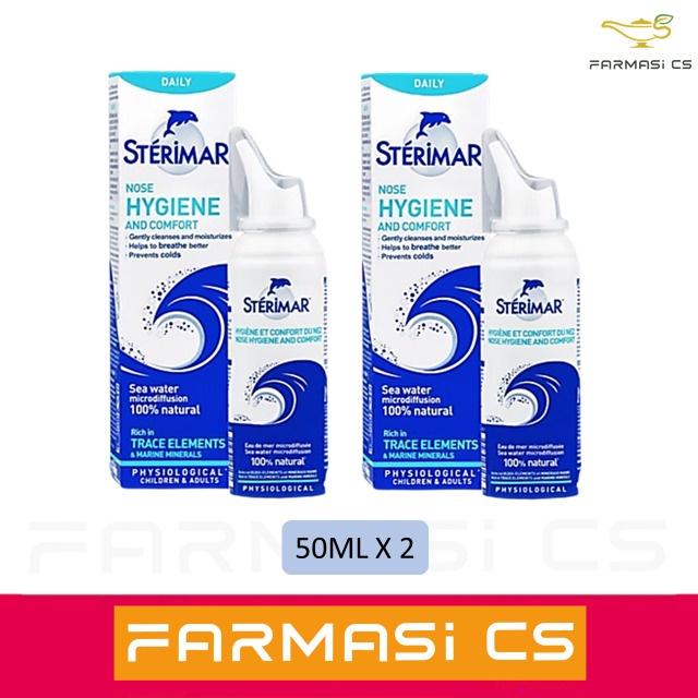 Sterimar Nasal Hygiene Spray 50ml x 2 tubes (TWIN) EXP:02/2026 | Shopee ...
