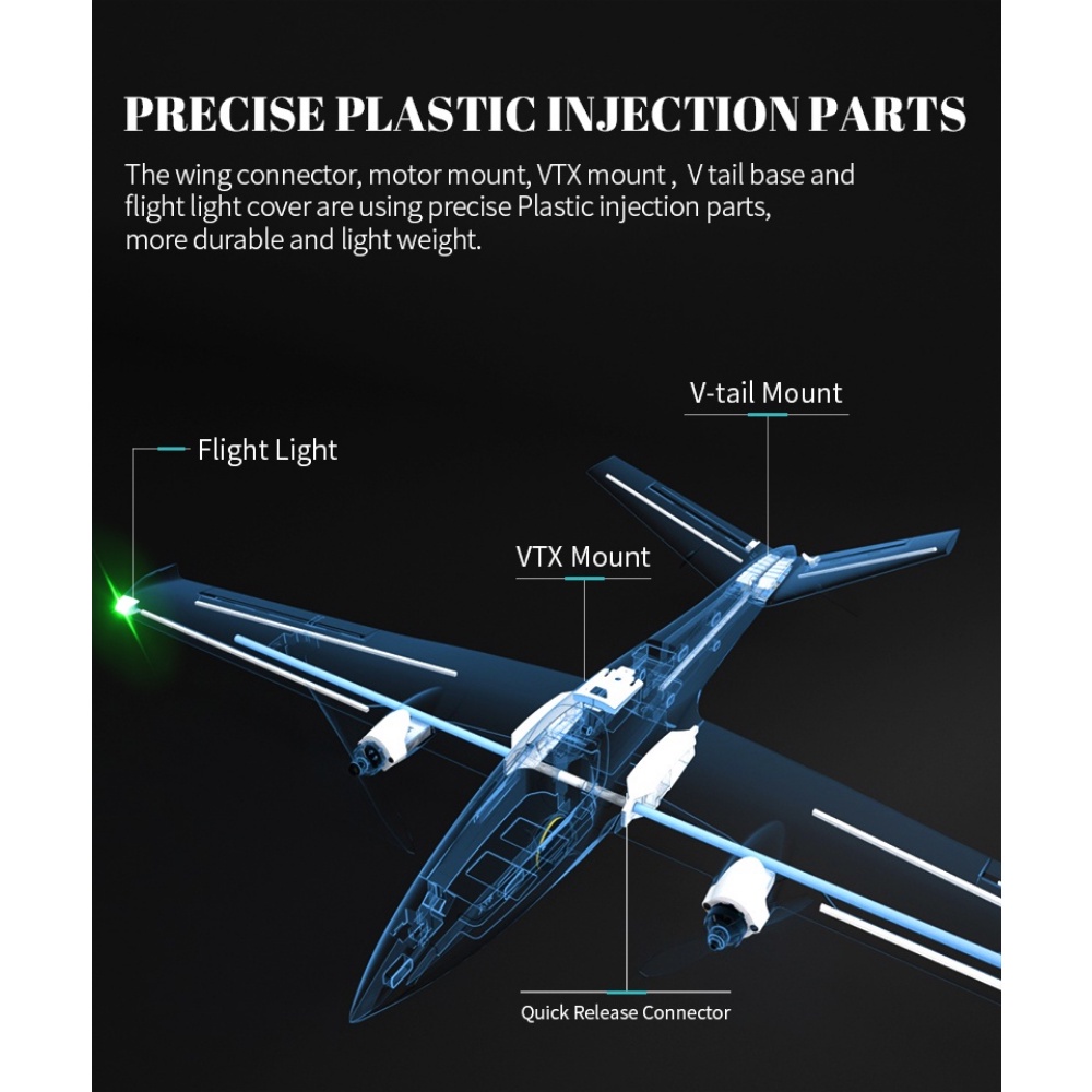 ATOMRC Swordfish V1.1 1200mm Fixed Wing Wingspan FPV Aircraft Airplane ...