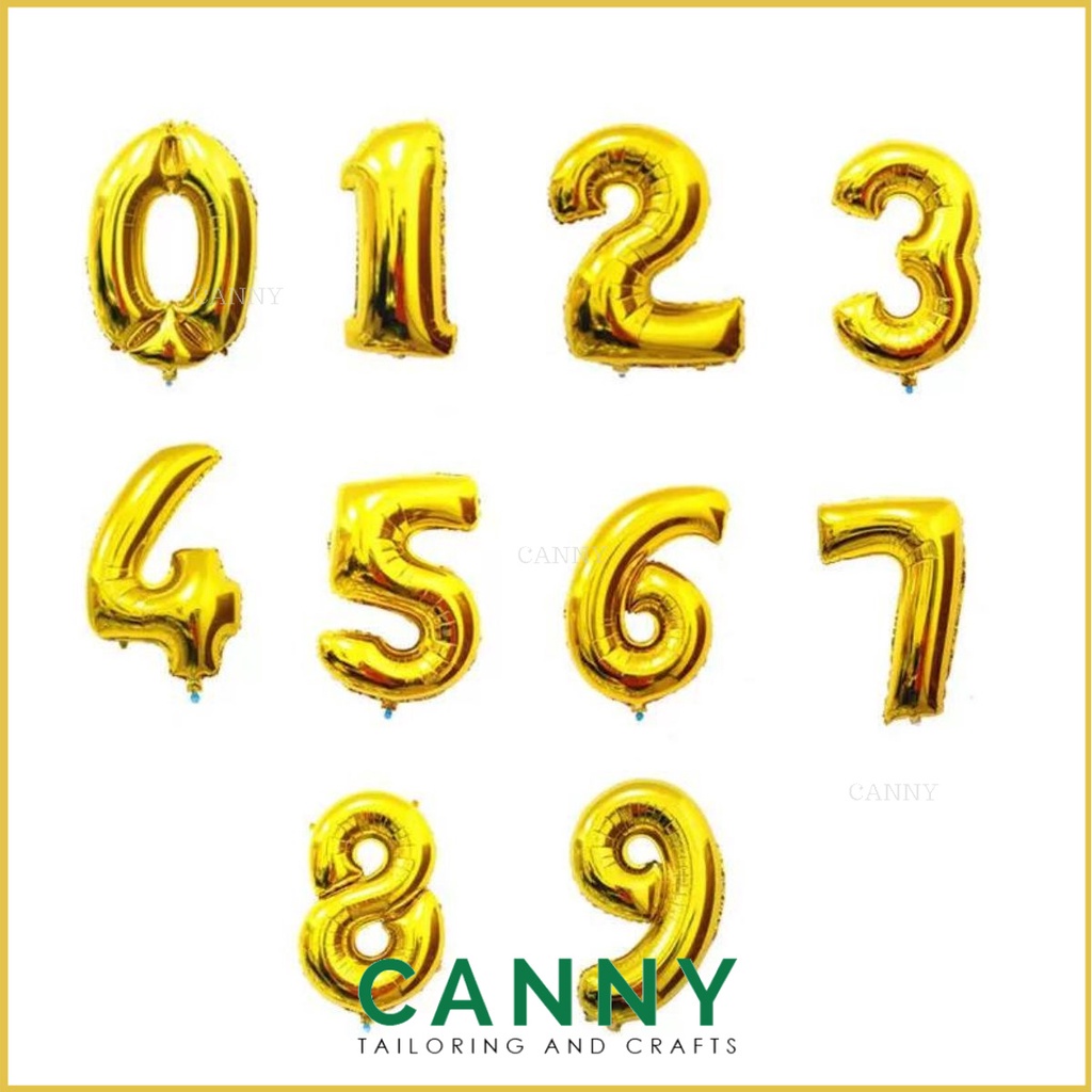 (1pcs) 16 Inci 0- 9 Digit Belon / Belon Nombor / Party Birthday Balloon ...