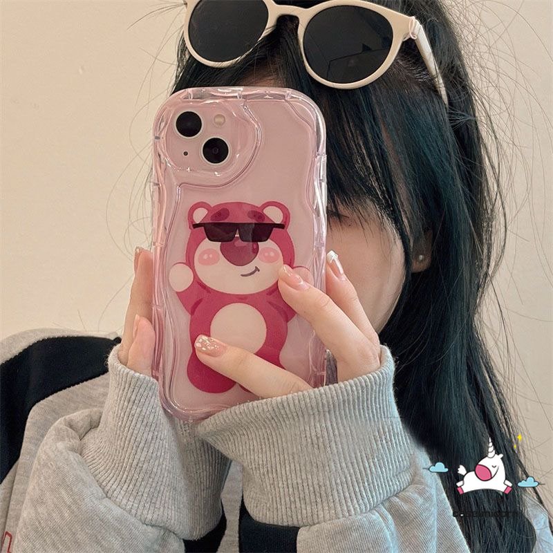 Funny Cartoon Lotso Strawberry Bear Phone Case Compatible For iPhone 11 ...