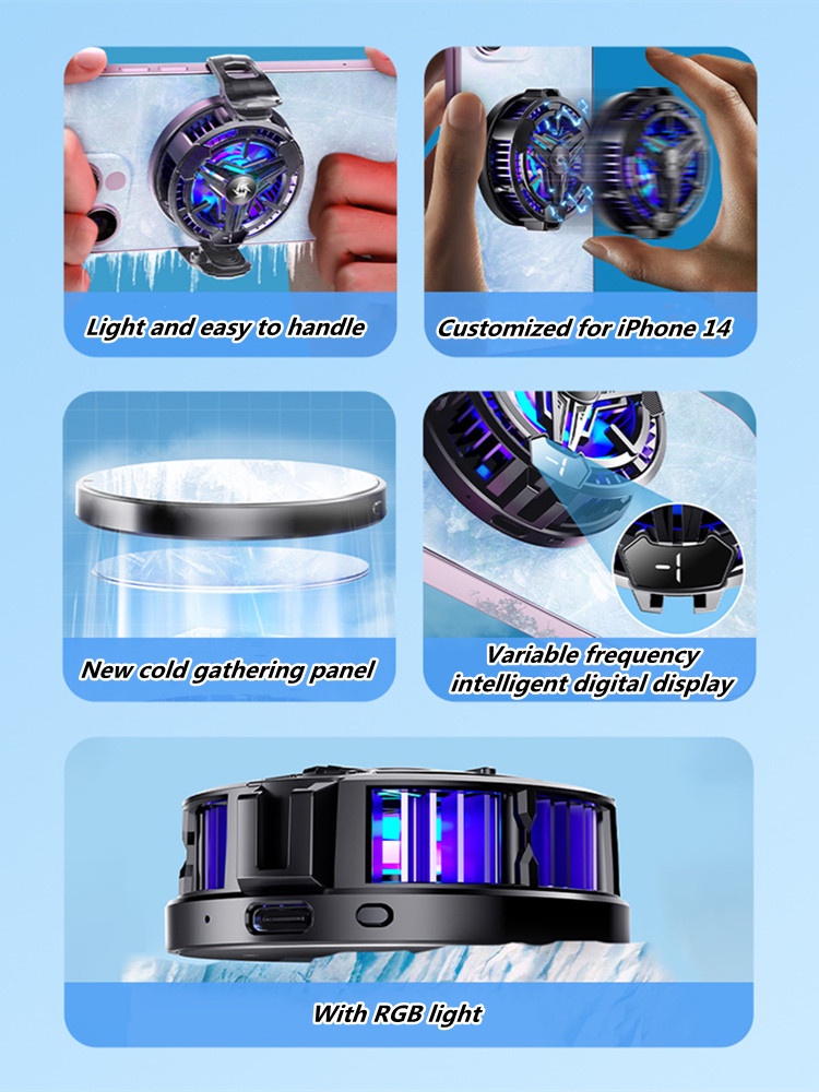 New SL10 Mobile Phone Semiconductor Radiator Mobile Cooler Cooling Fan ...