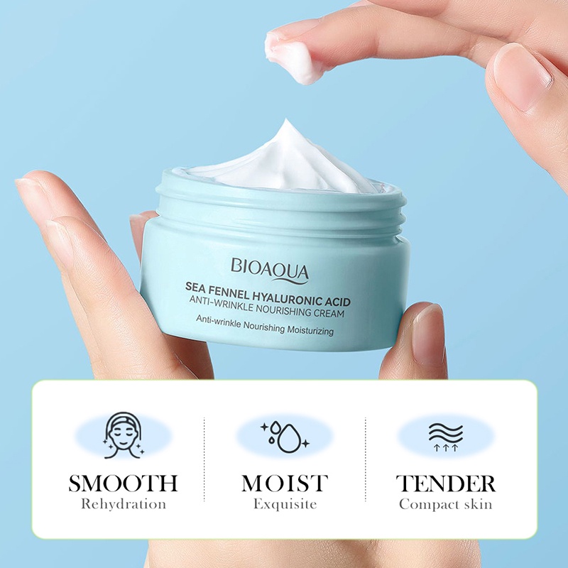 BIOAQUA Sea Fennel Hyaluronic Acid Anti-Wrinkle Nourishing Cream ...