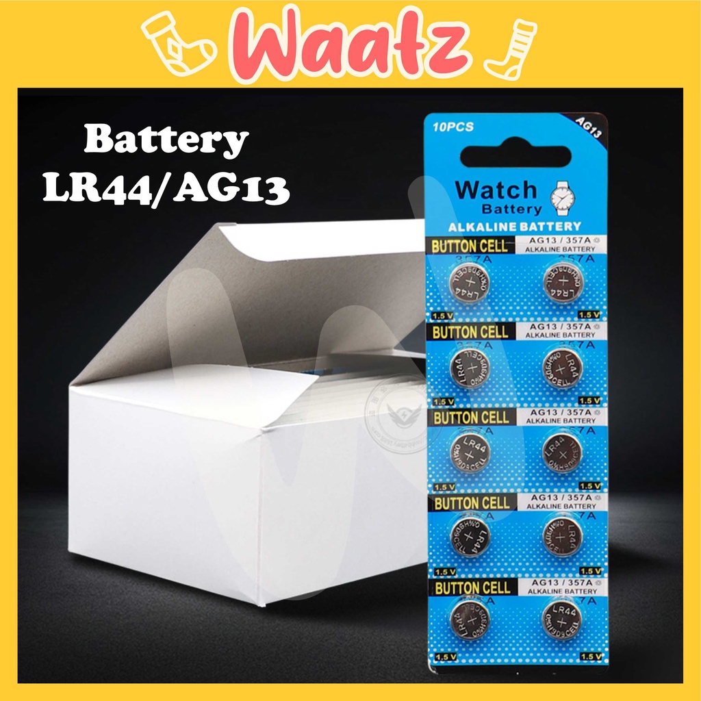 (BAT4) Button Cell Battery LR44 1.5V Coin AG13 Equivalences 76A G13 ...