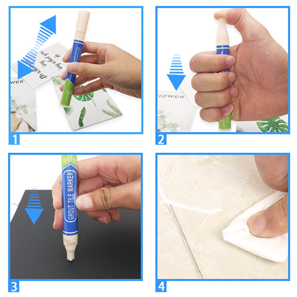 Tile Paint Marker Waterproof Grout Stain Marker Great for Wall Floor ...