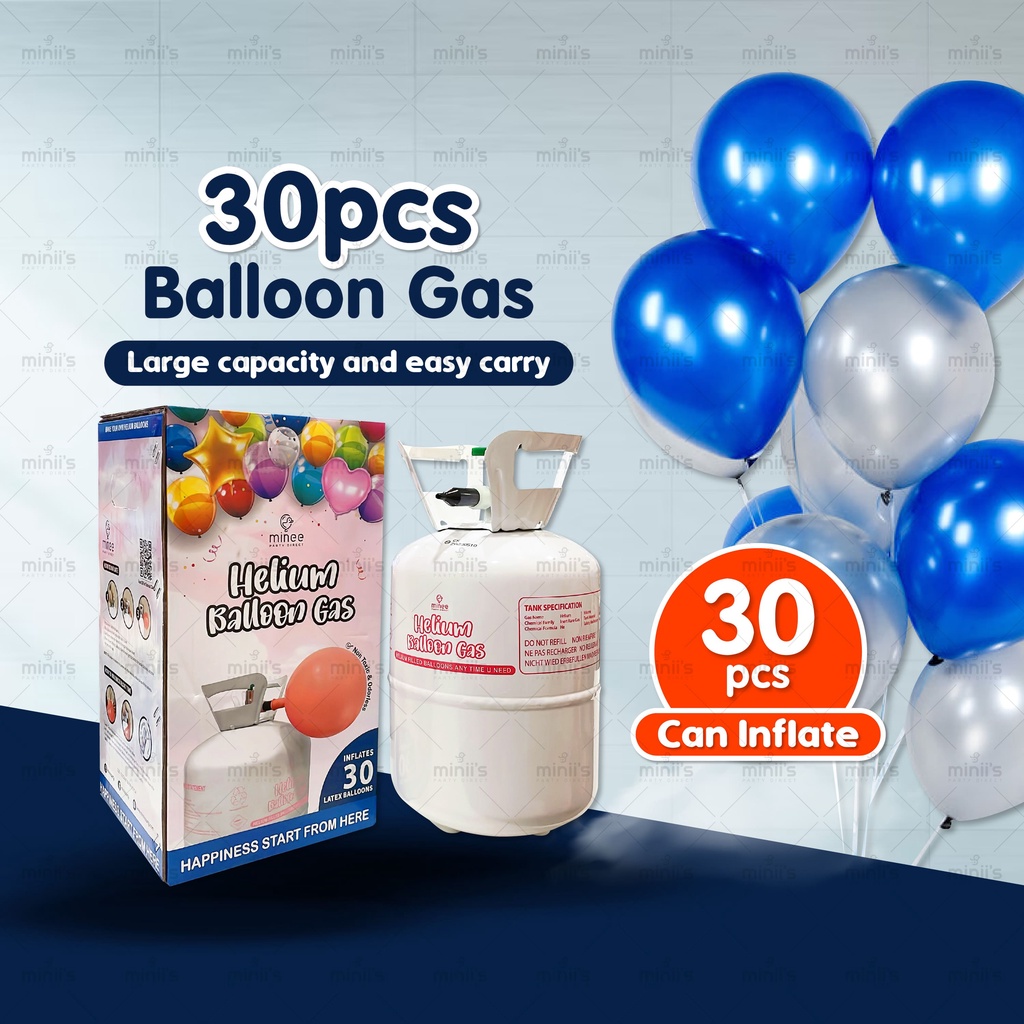 MINIIS PARTY 30pcs Helium Balloon Gas Helium For Balloon Helium Gas ...
