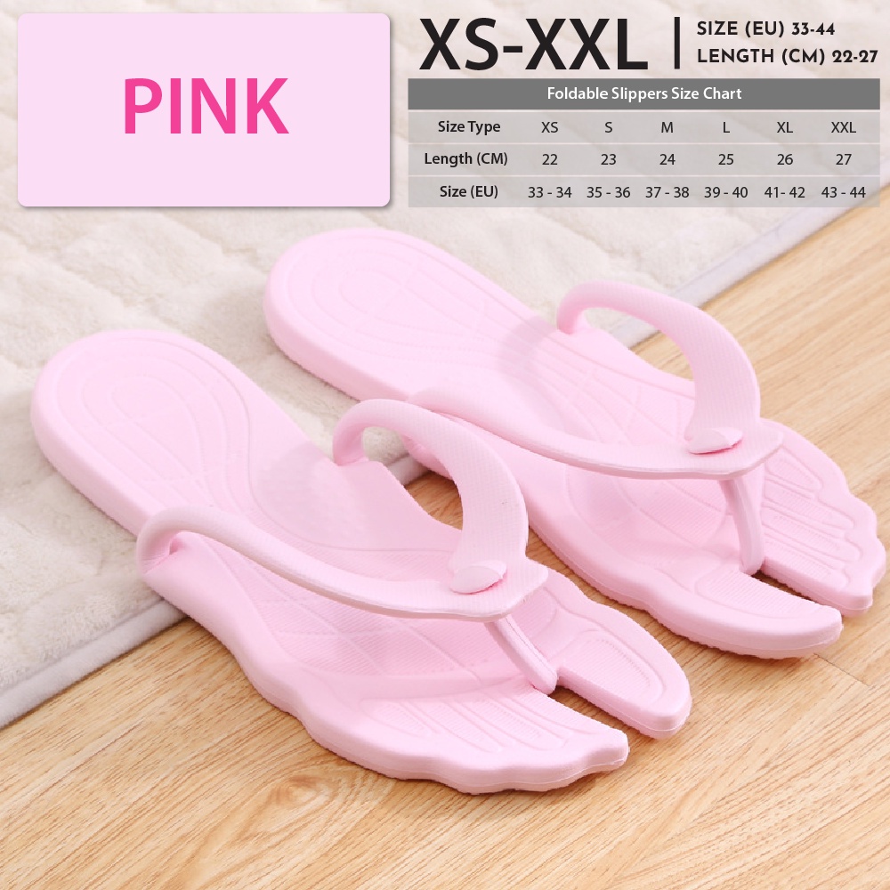 Foldable Slipper Flip Flops Travel Foot Support Design Non Slip Outdoor ...