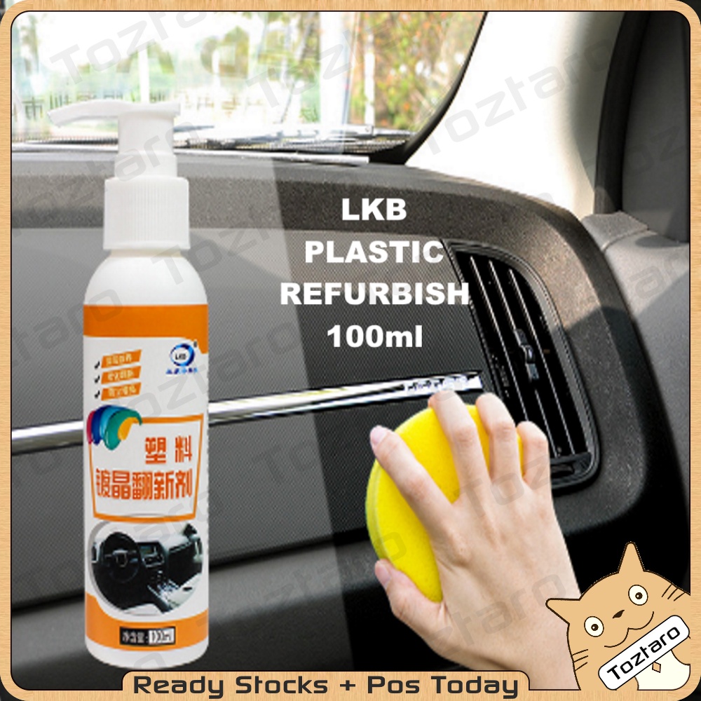 LKB PLASTIC REFURBUSH 100ml Car Dashboard Restore Voating Automobile ...