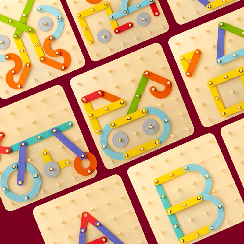 Baby Toy Creative Board Montessori Early Learning Alphabet Numbers ...