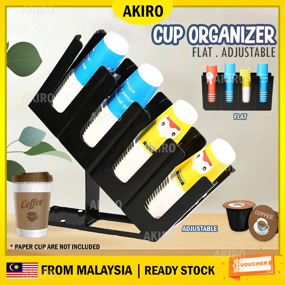 AKIRO Adjustable Cup Holder Kitchen CoffeeShop TopCounter Organizer ...