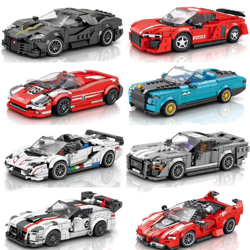 419pcs/set City Racing Speed Champions Sports Cars Model Building ...