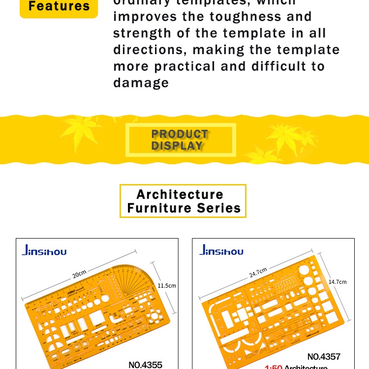 Angel Mark Architect Multi Purpose Drawing Template Set House Plan ...