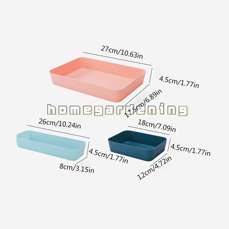 Drawer Partition Kitchen Cutlery Small Box Rectangular Plastic ...