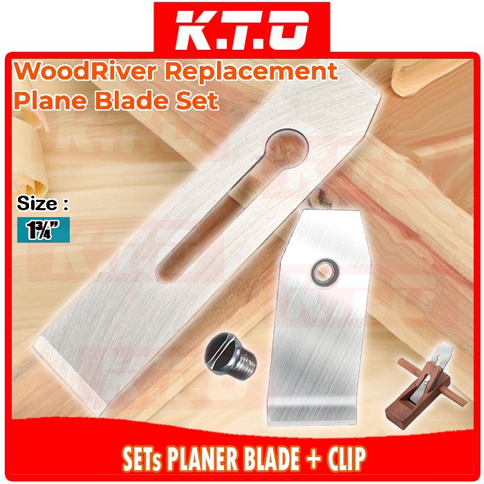 1¾Inch 44MM Carpenter Plane Wood Shaving Blade Clip Replacement For ...