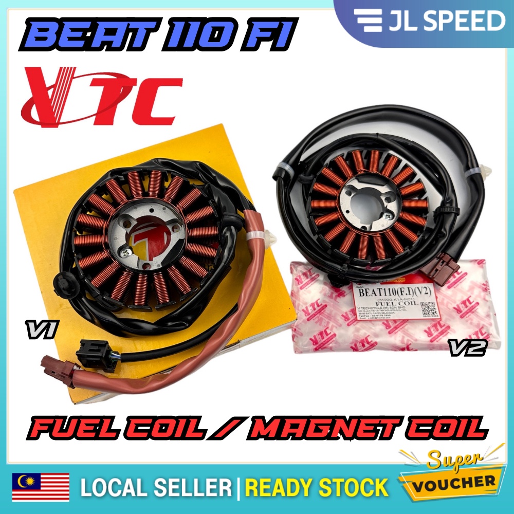 HONDA BEAT 110 FI V1 / V2 BEAT110 FI FUEL INJECTION FIELD COIL MAGNET ...
