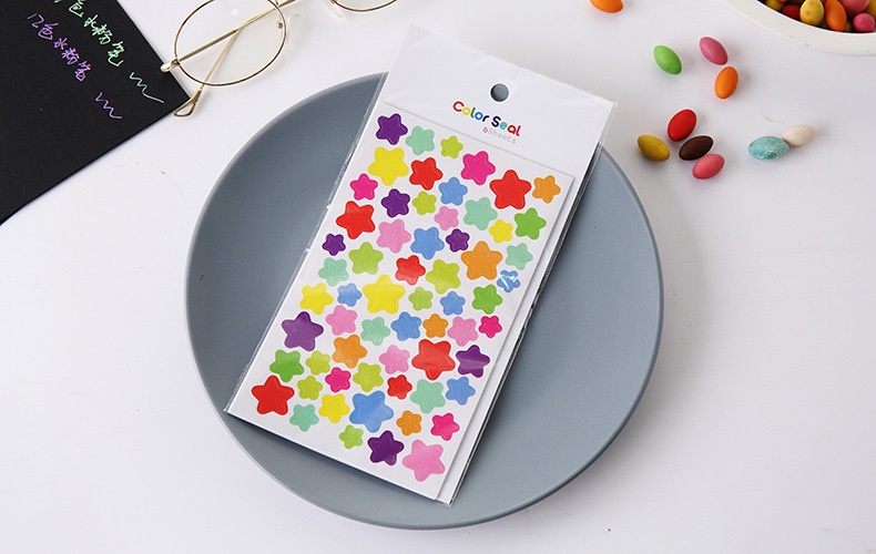 6Pcs New Creative Stickers Kids Cute Reward Paper Stickers Colorful ...