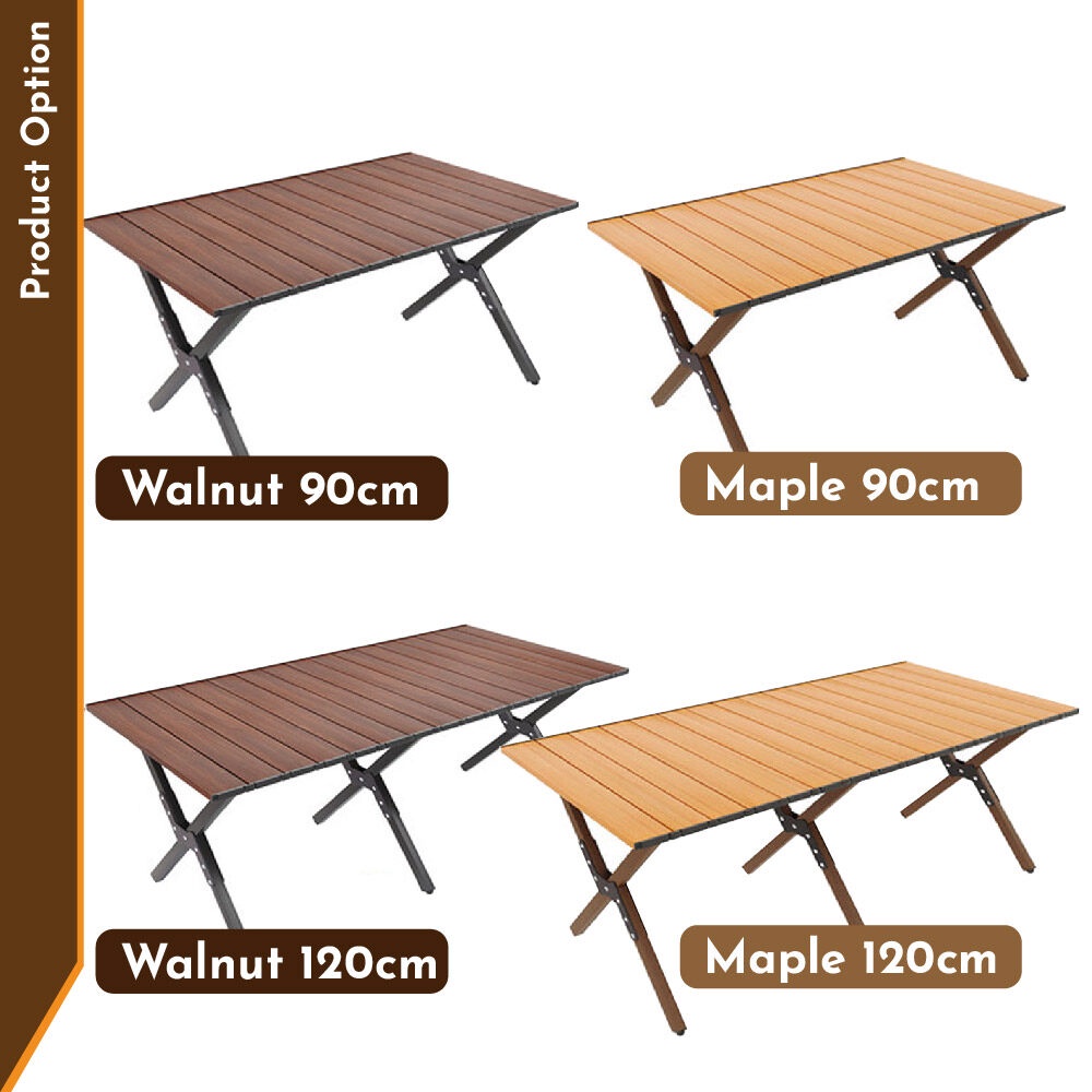 Innohut Foldable Camp Table Picnic Dining Table Outdoor Furniture Meja ...